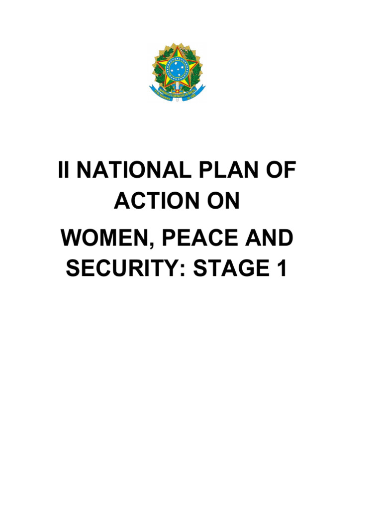 2023 10 25 II Pna Mps Etapa I en | PDF | Peacekeeping | United Nations Security Council