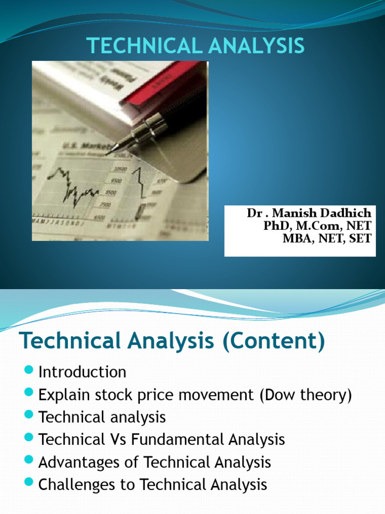 Technical Analysis Overview by Manish Dadhich | PDF | Technical ...
