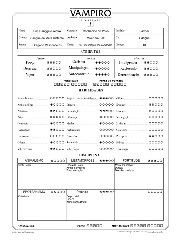 Ficha Eric Ranggel Vamp.V5 | PDF