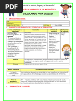 SESIÓN MAT. Comparamos Numeros Hasta La Centena de Millar | PDF | Evaluación | Aprendizaje