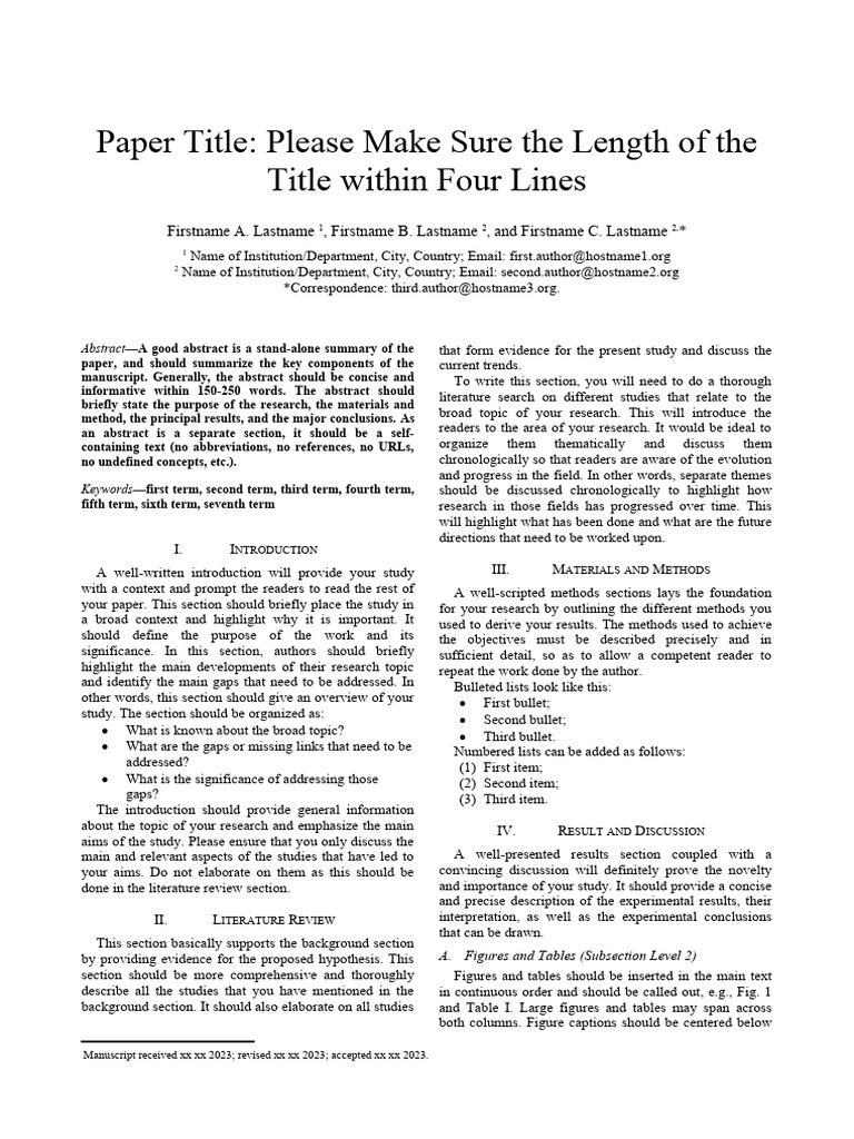 JAIT-template | PDF | Note (Typography)