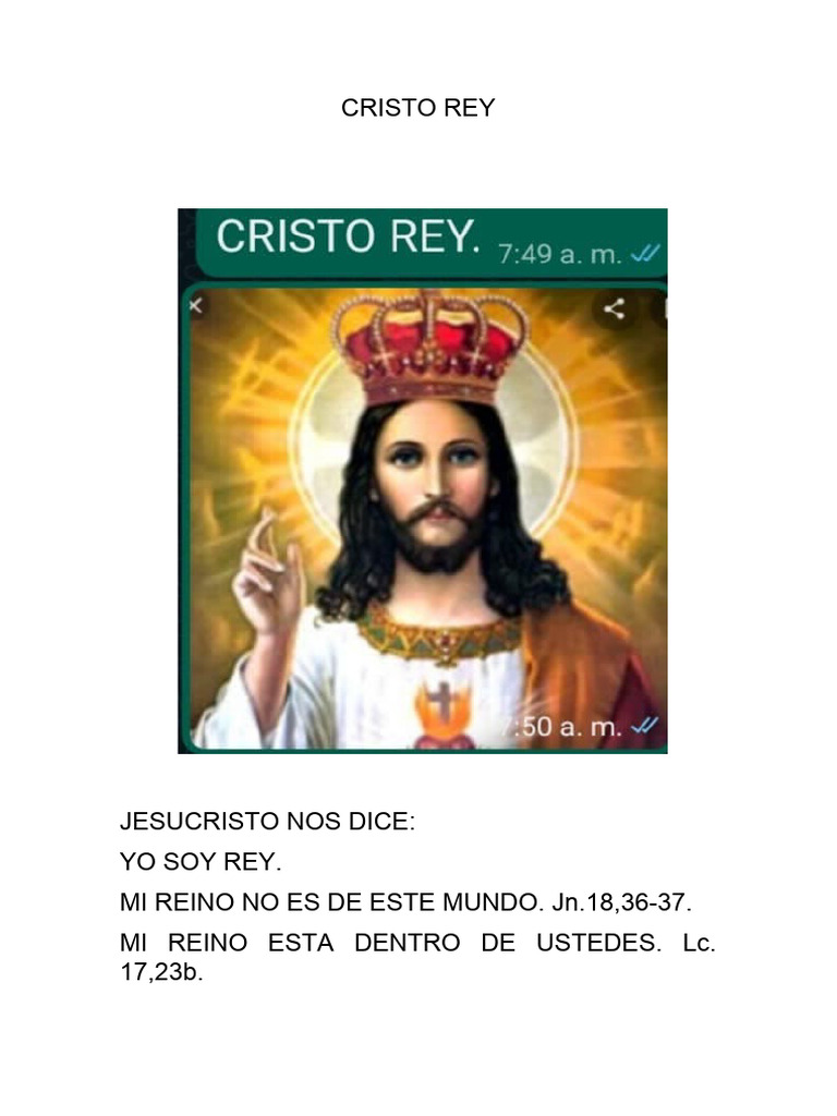 Cristo Rey | PDF | Cristo (título) | Jesús