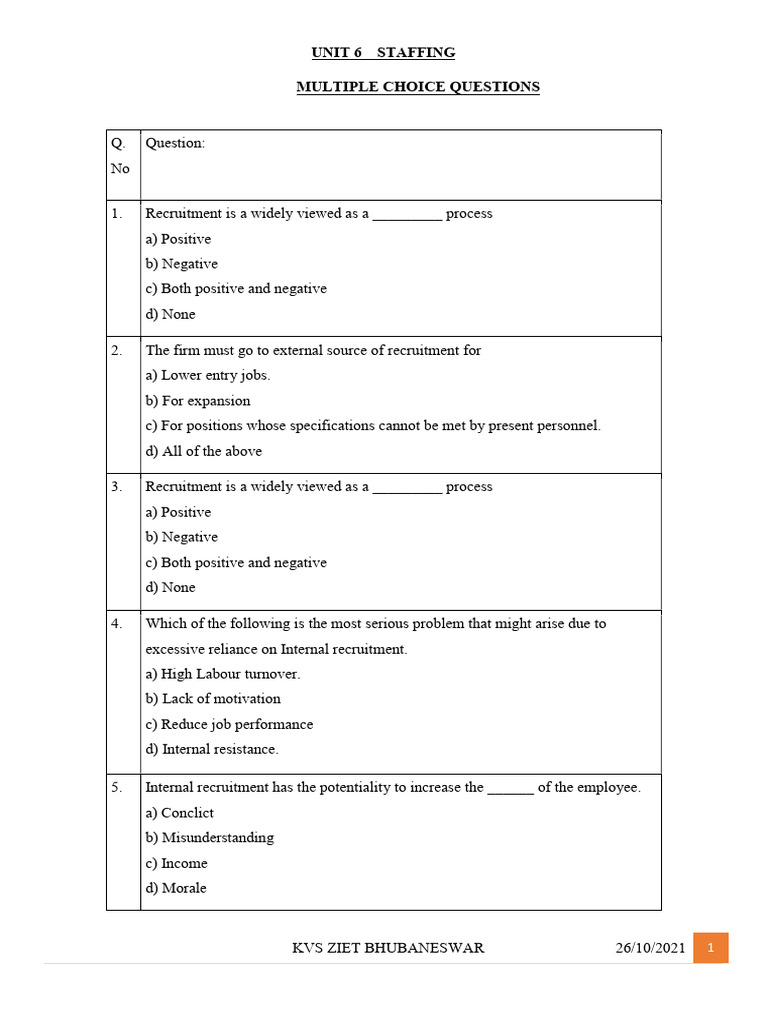 BST CH 6 | PDF | Recruitment | Employment