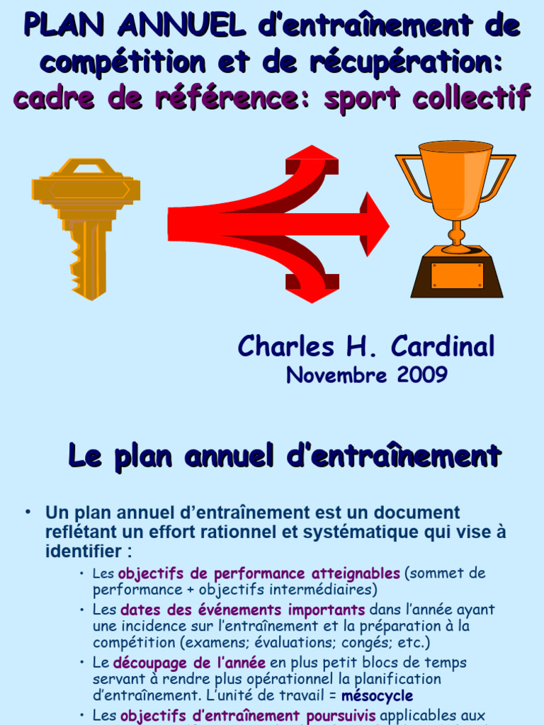 Plan Annuel Entrainement | PDF | Des sports | Athlétisme