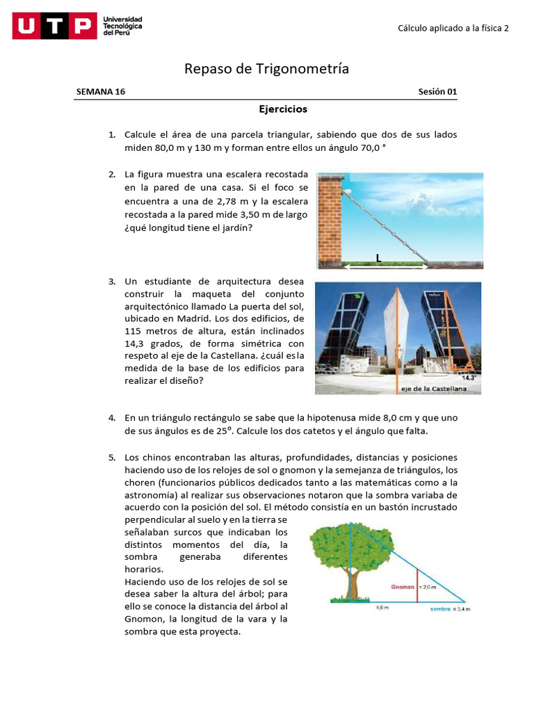 S17.s1-Resolver ejercicios | PDF | Triángulo | Geometría