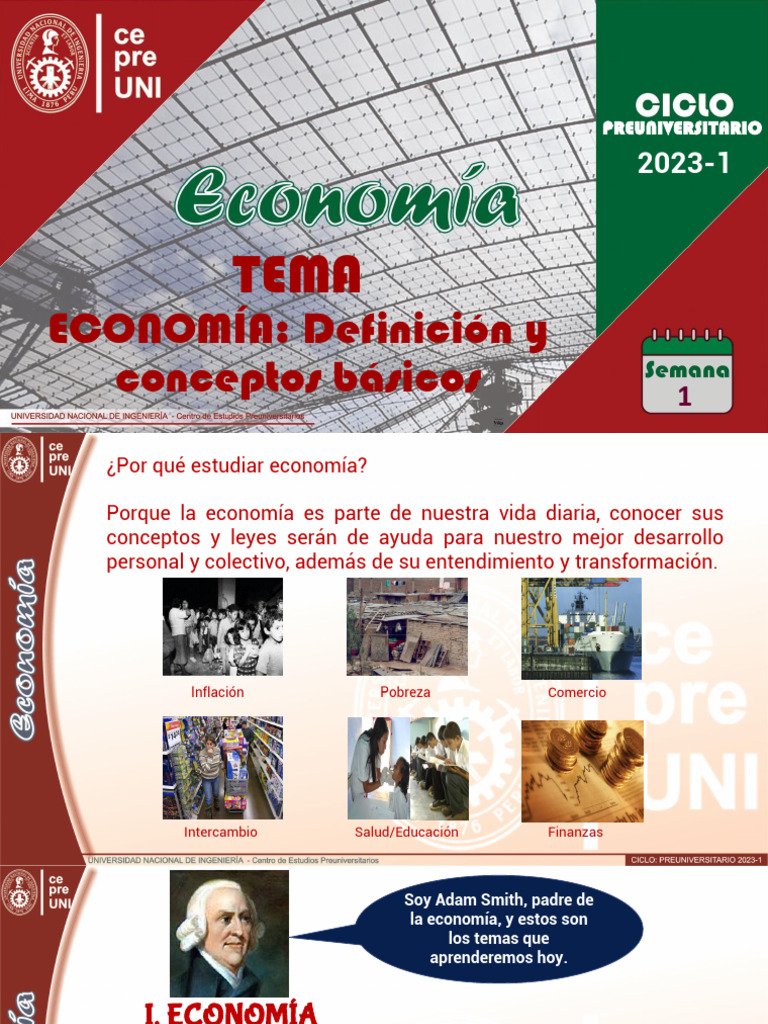 Economía.S1 2023 - 1 | PDF | Ciencias económicas | Costo de oportunidad