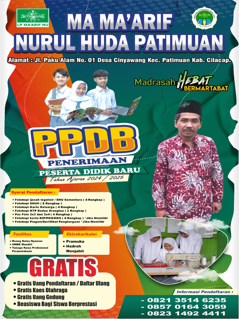 Brosur Ma Nurul Huda Patimuan | PDF
