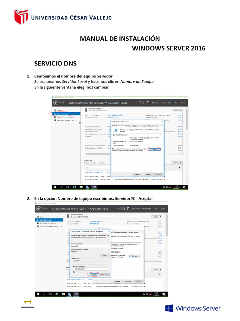 Instalación DNS | PDF | sistema de nombres de dominio | Protocolos de internet