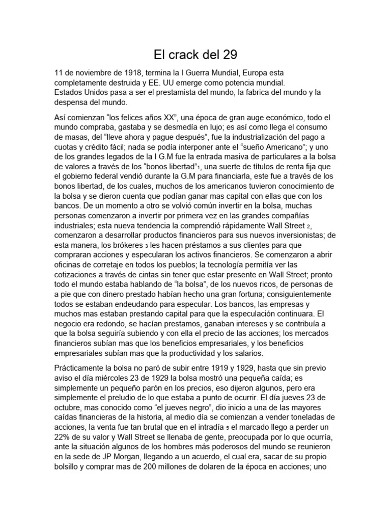 El Crack Del 29 (Recuperado Automáticamente) | Descargar gratis PDF ...