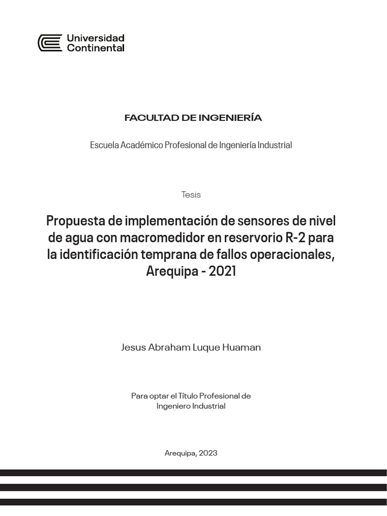 IV FIN 108 TE Luque Huaman 2023 | PDF | Scada | Internet de las Cosas