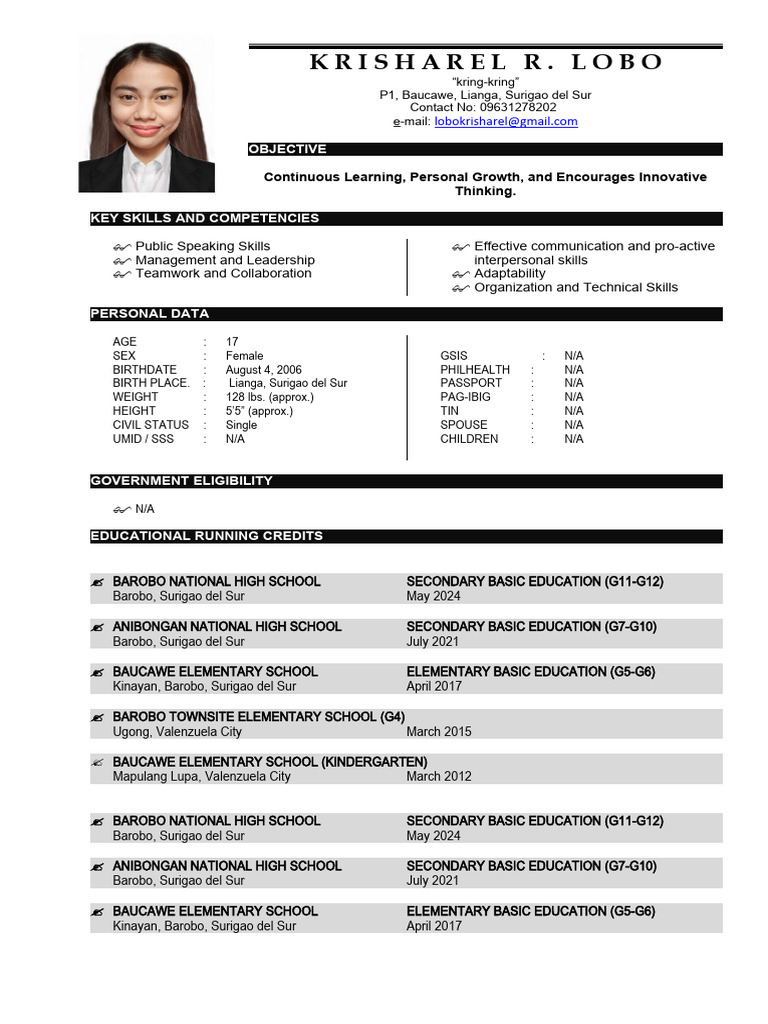 Wilcriz Resume | PDF