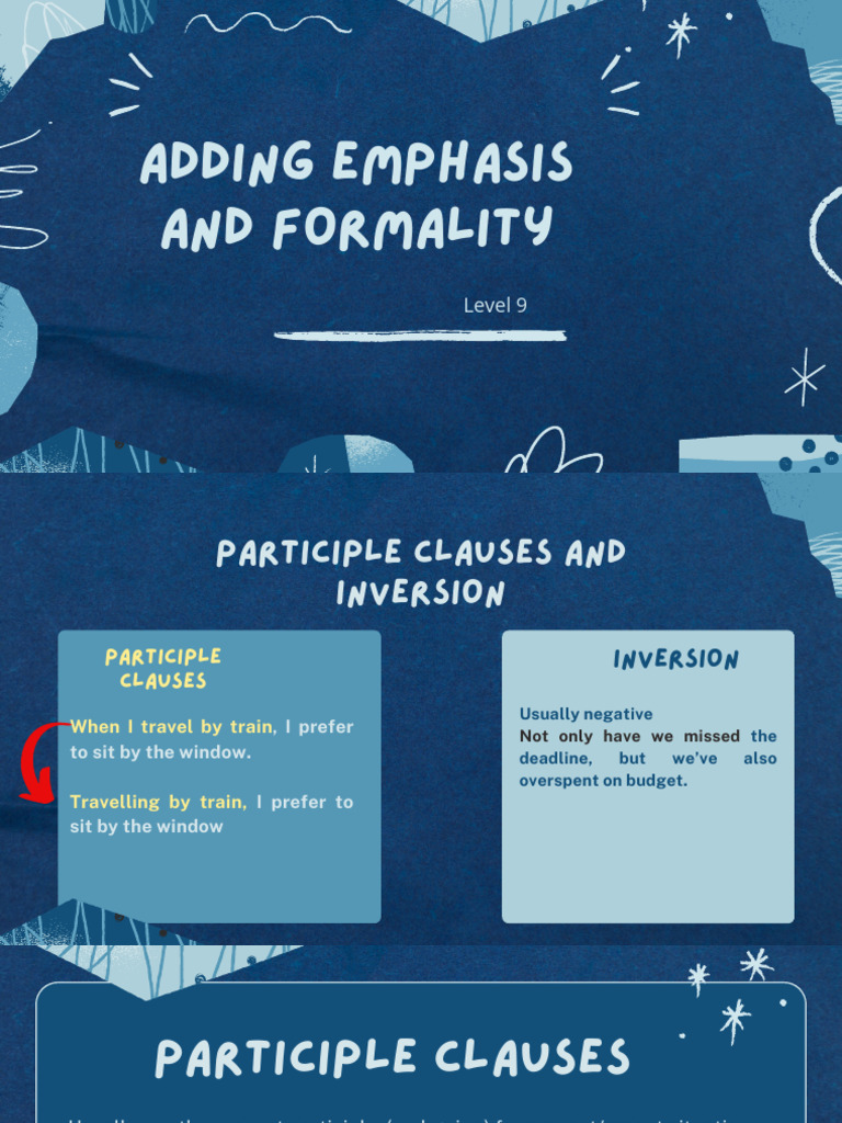 Adding Emphasis and Formality | PDF