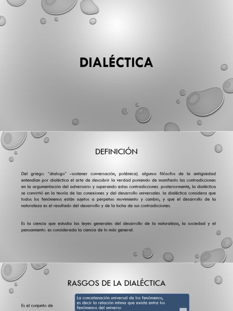 Fundamentos del Pensamiento Dialéctico | PDF | Dialéctico | Teoría