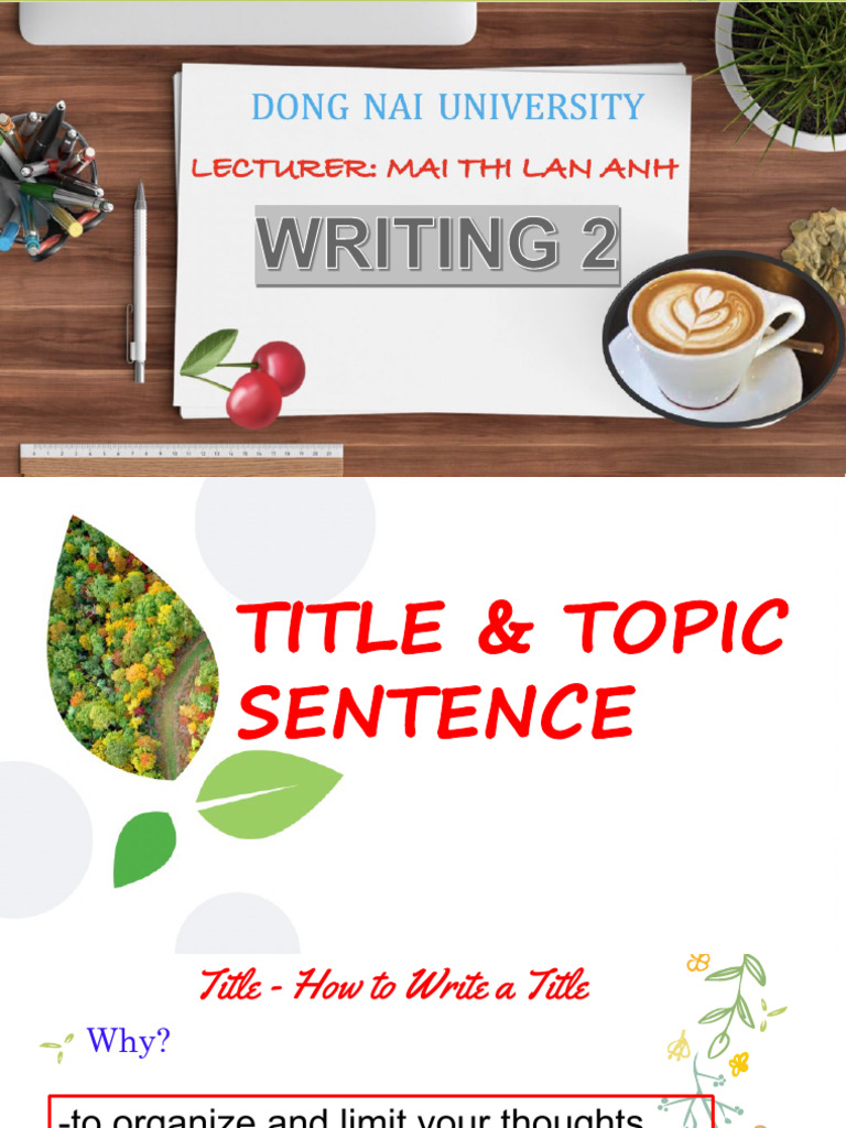 Writing Effective Titles and Topic Sentences | PDF | Paragraph