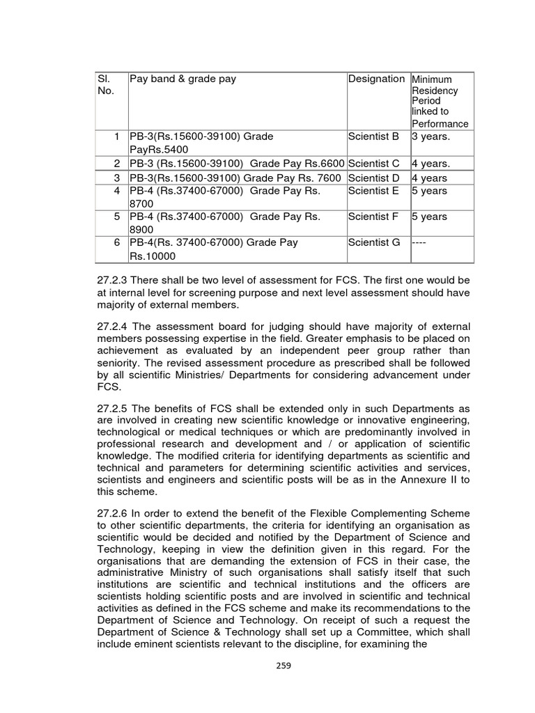 Flexible Complementing Scheme Guide | PDF | Probation | Science