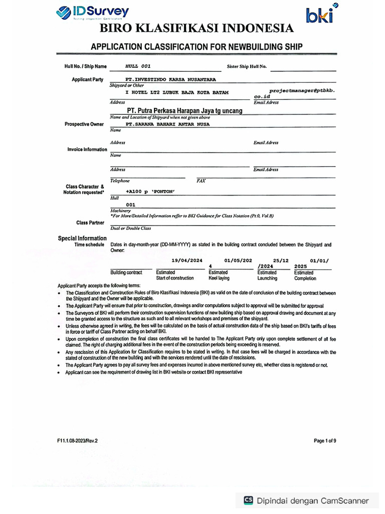 Application h001 Ikn | PDF