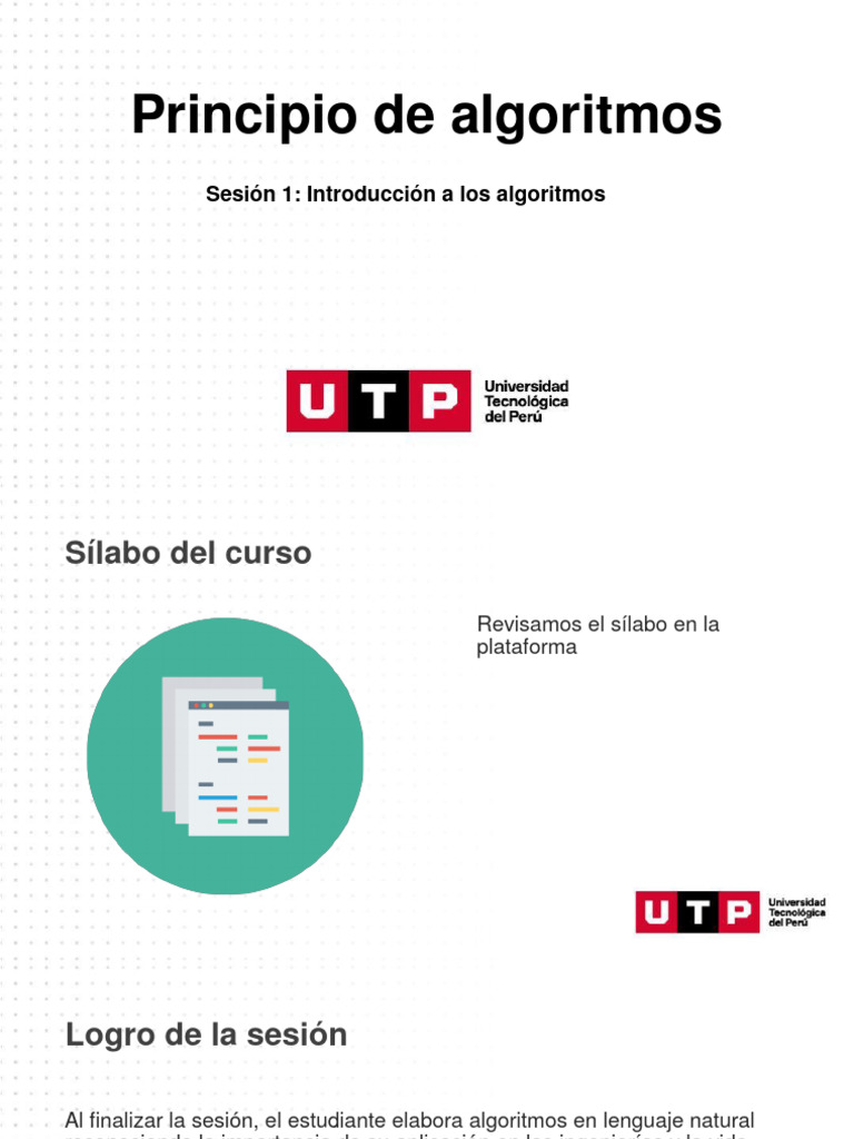 S01s1 Introducción A Los Algoritmos Pdf Algoritmos Informática 
