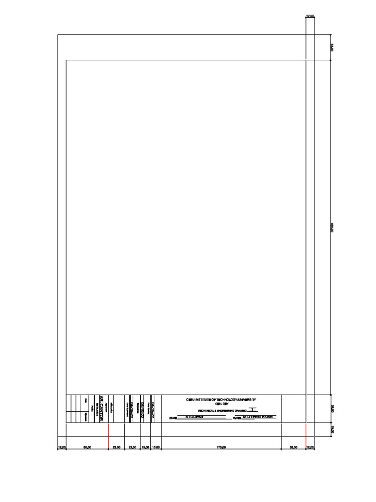Engg Drawing Paper Template | PDF