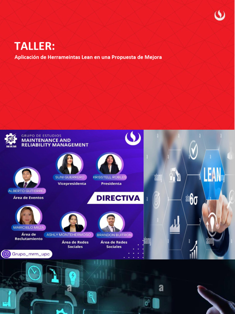 Taller Herramientas Lean.pdf | PDF | Lean Manufacturing | Producción y ...