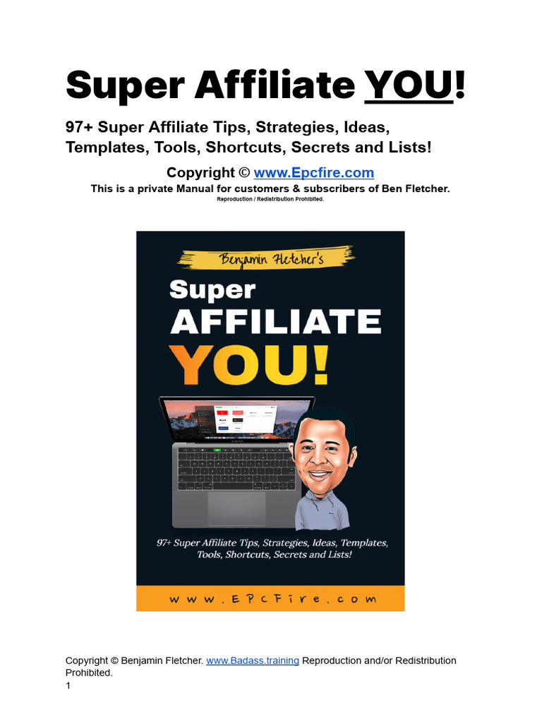 Super Affiliate You | PDF | Affiliate Marketing | Marketing