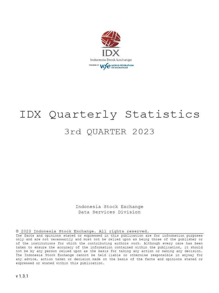 Idx 3rd-Quarter 2023 | PDF