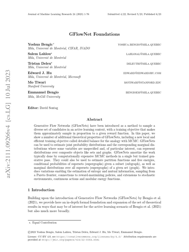 Gflownets Paper | PDF | Markov Chain | Function (Mathematics)