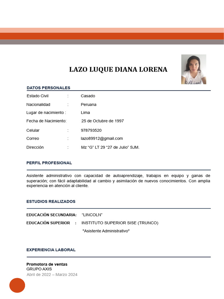 CV Lorena 24 | PDF