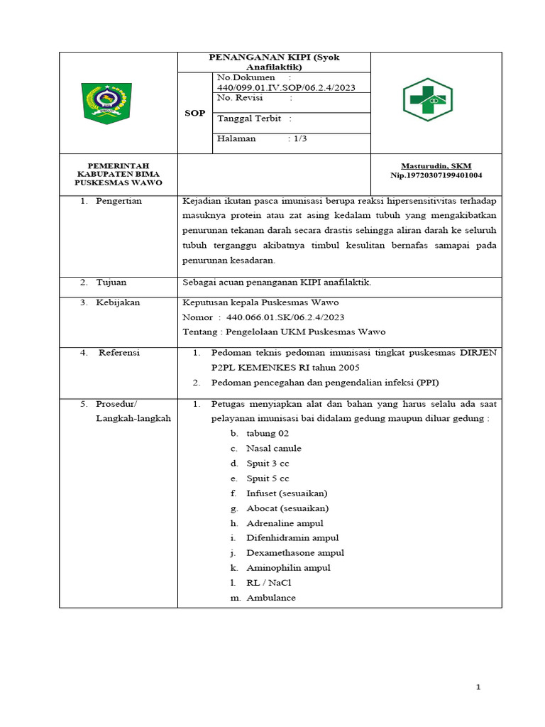 Viks 14 Sop Kipi Syok Anafilaktik Pdf