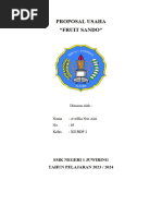 Proposal Uas Fruit Sando | PDF | Karier & Perkembangan | Pengelolaan Keuangan & Uang