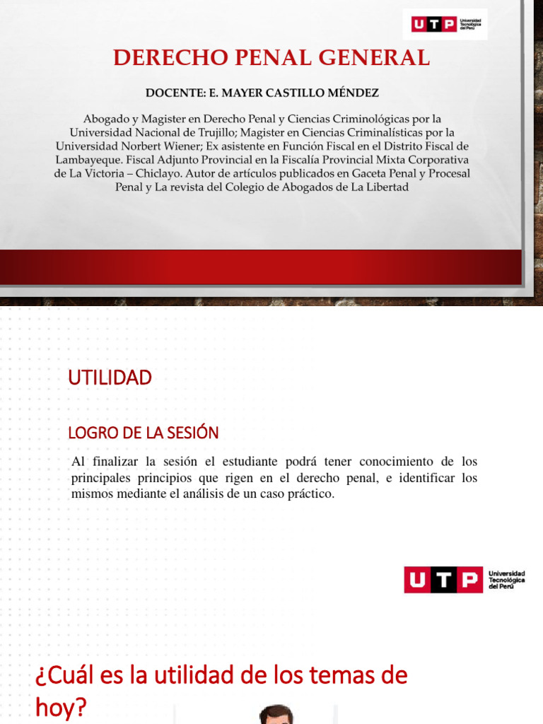 S03 S1 Principios Del Derecho Penal Pdf Derecho Penal Castigos