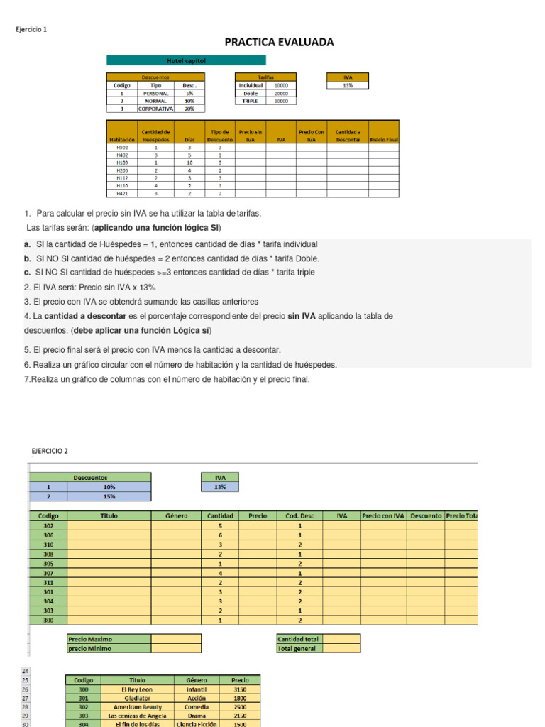 Practica Final Evaluada Excel | PDF