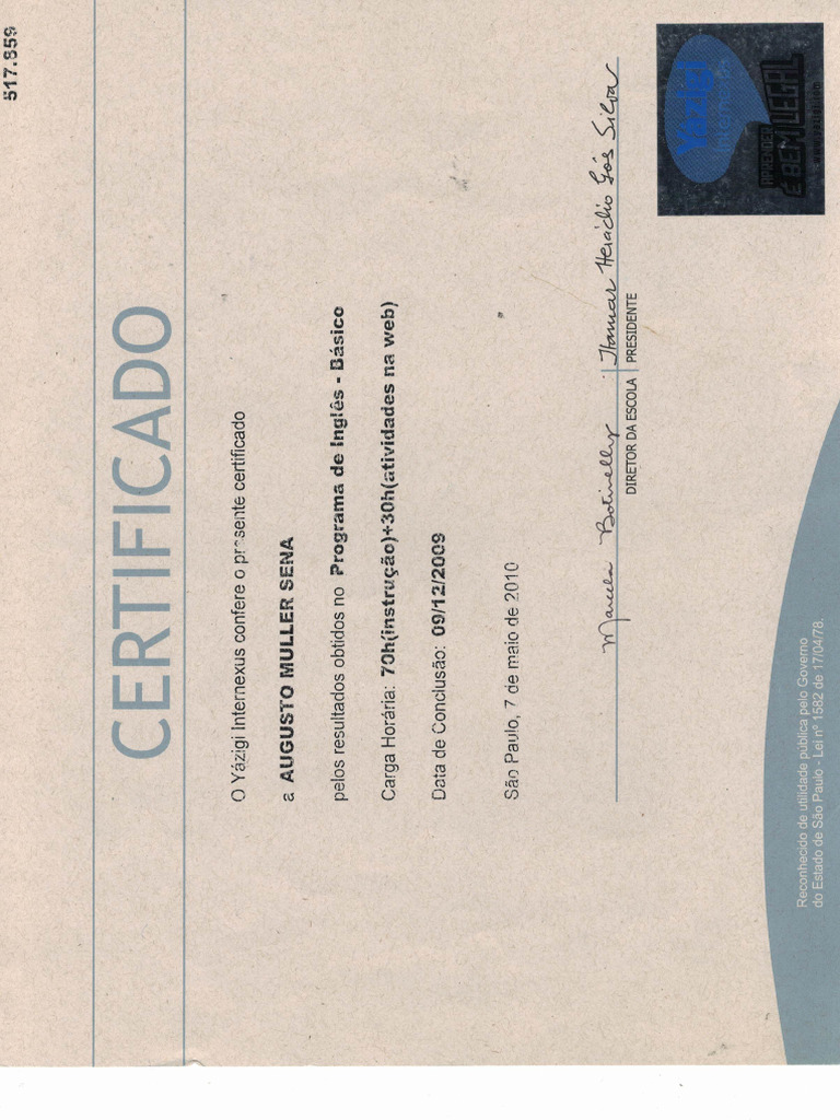 Certificados | PDF