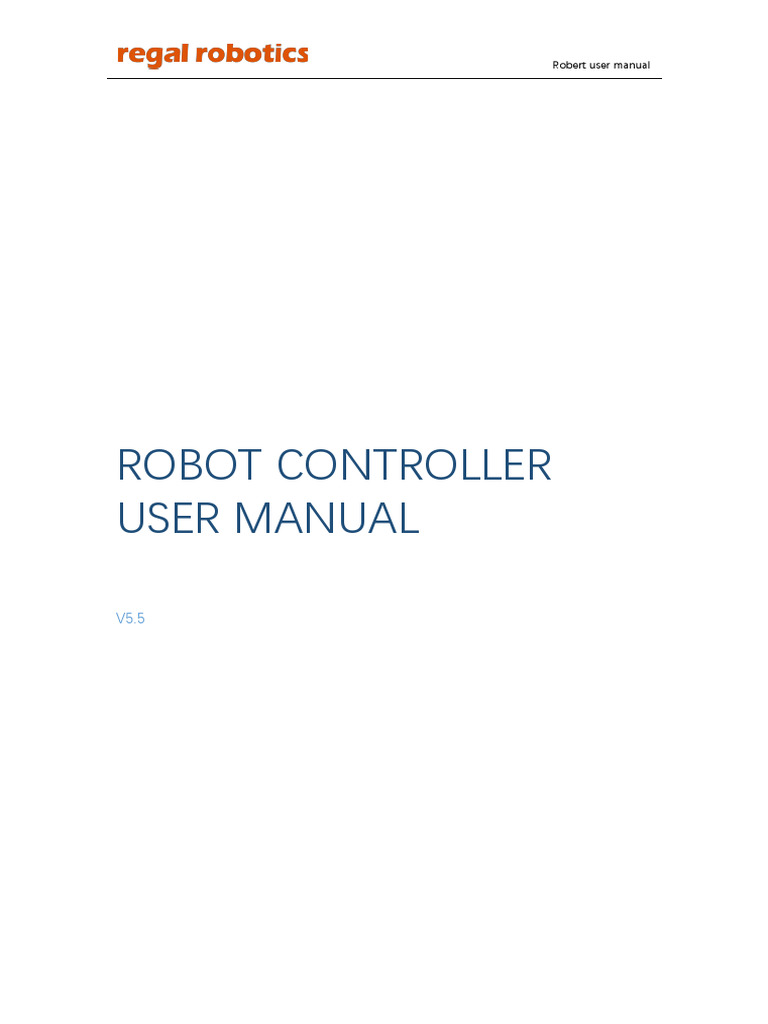 Regal Robotics User Manual | PDF | Welding | Construction