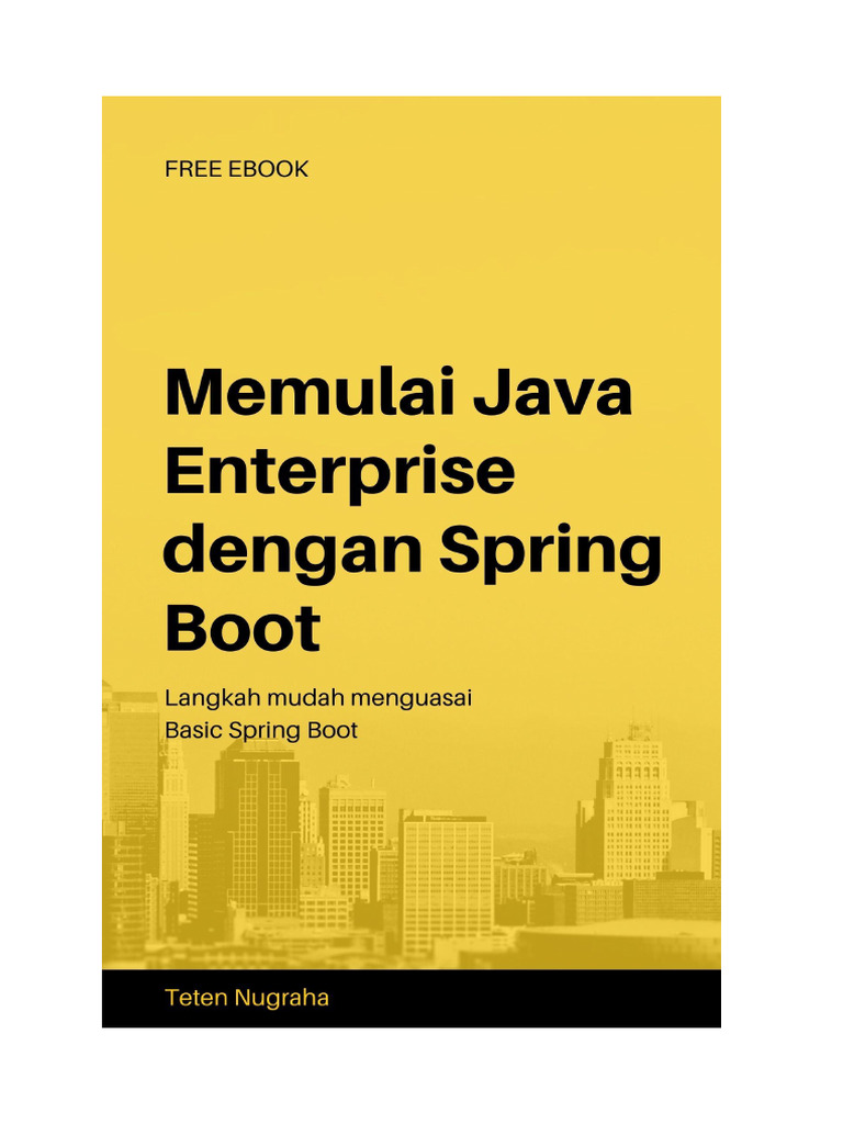 Memulai Java Enterprise Dengan Spring Boot Pdf