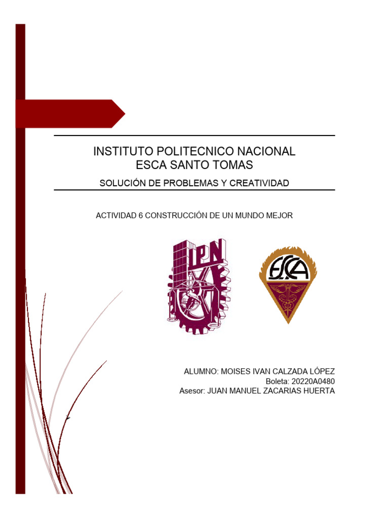 Moises Ivan Calzada Lopez CONSTRUYENDO UN MUNDO MEJOR | PDF