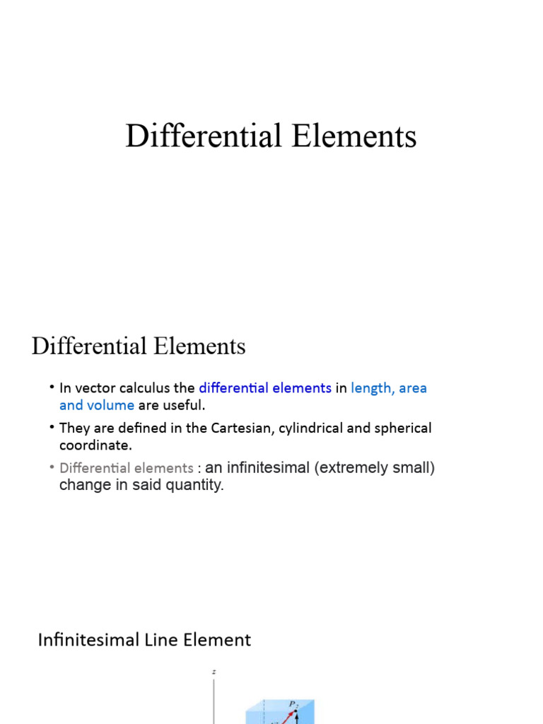 Understanding Differential Elements in Calculus | PDF | Flux ...