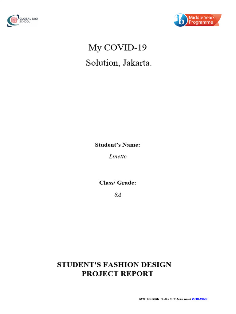 Linette 8A- Fashion Design Project Report | PDF | Fashion | Brand