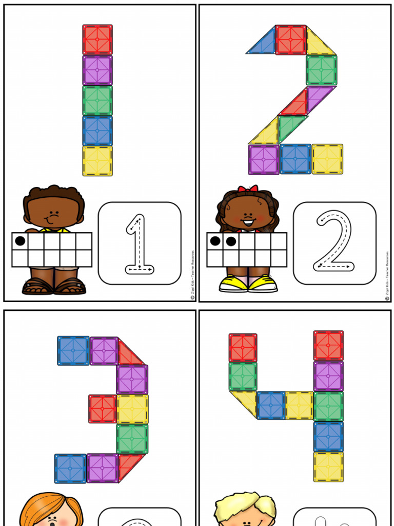 Numbers120ActivitieswithMagneticTilesMathcenterTenFrameCounting 1 2 11 ...
