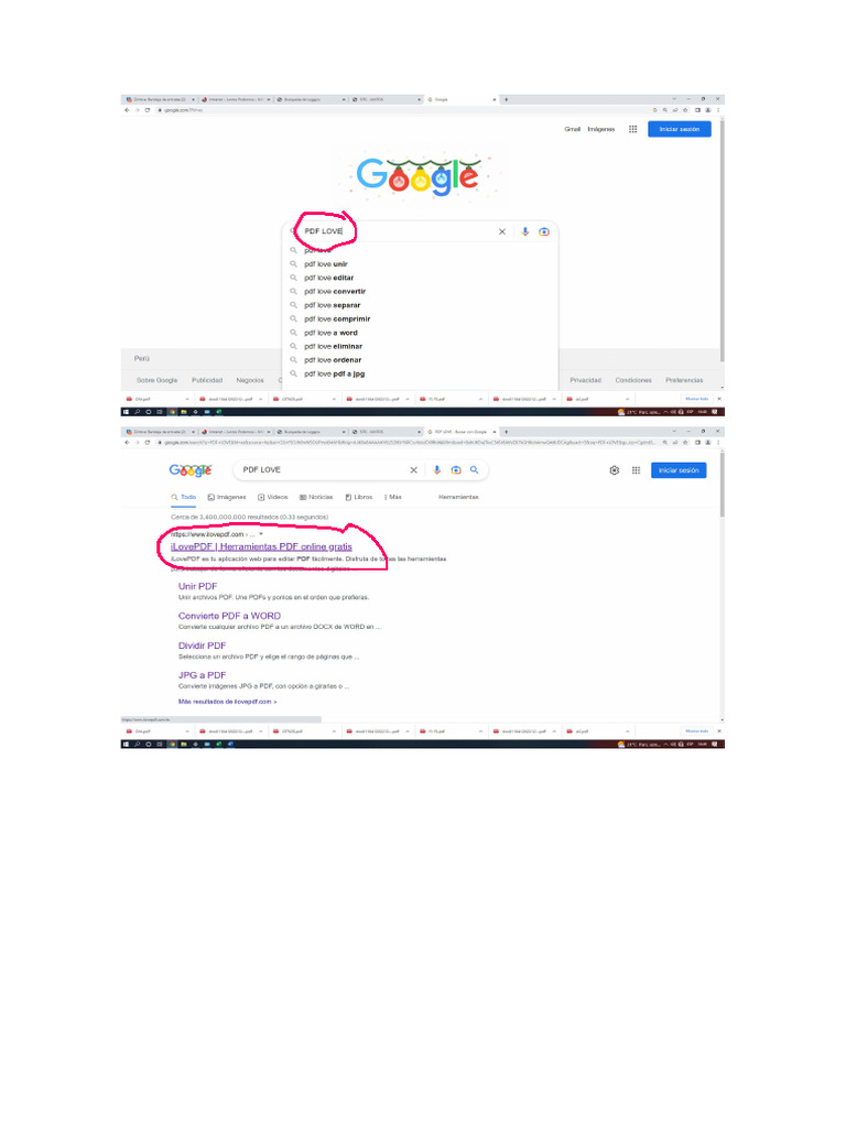 Pasos para PDF Love - Division de PDF | PDF
