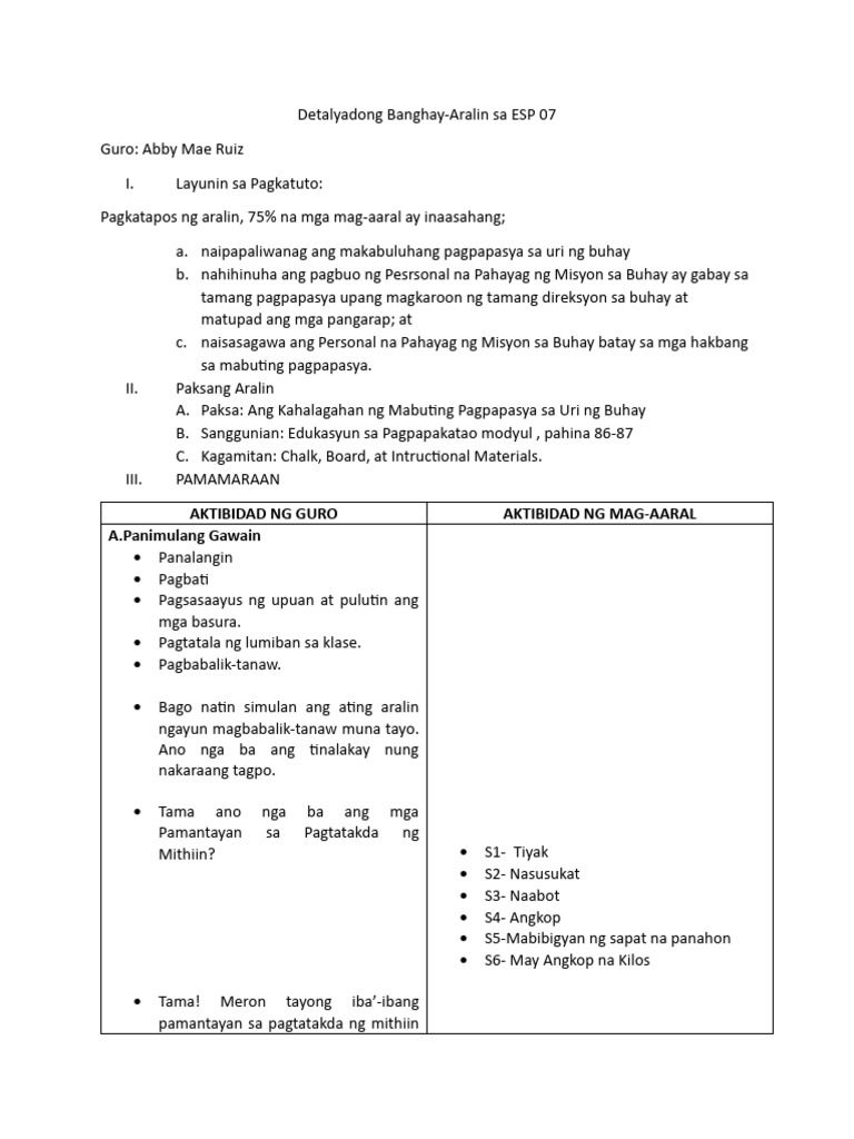 GRADE 7 LP Final Na Final | PDF