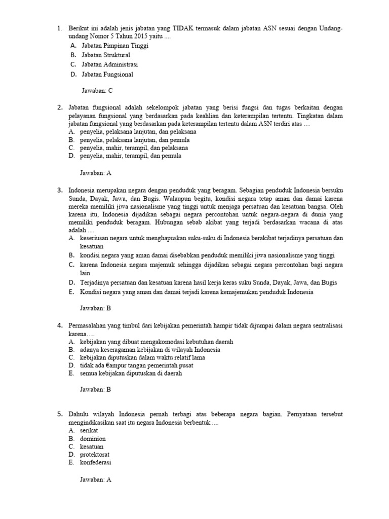 Contoh Soal TK | PDF