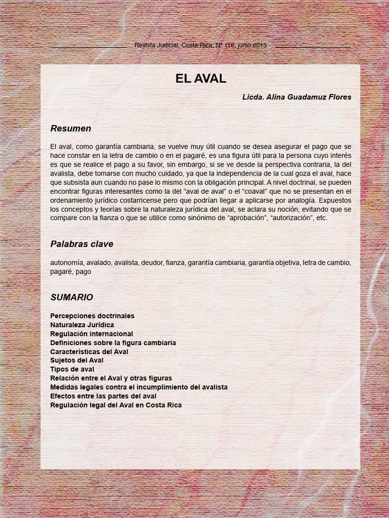 09-aval | PDF | Pagaré