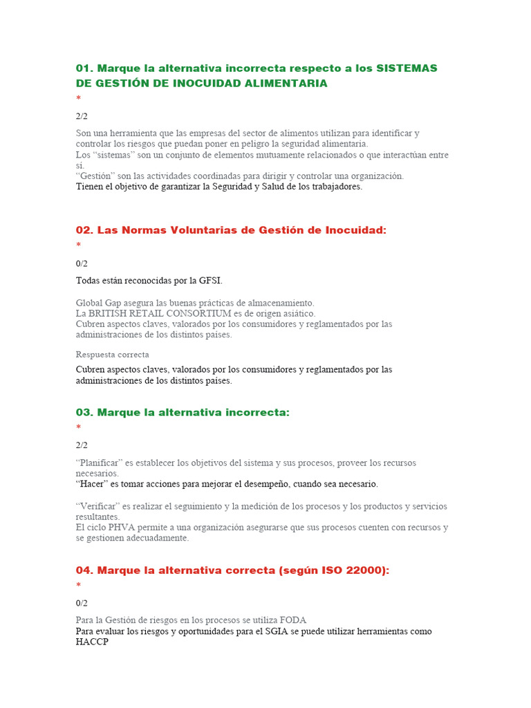 MODULO 4 ISO 22000 y BRC 0.9 | PDF | Seguridad alimenticia