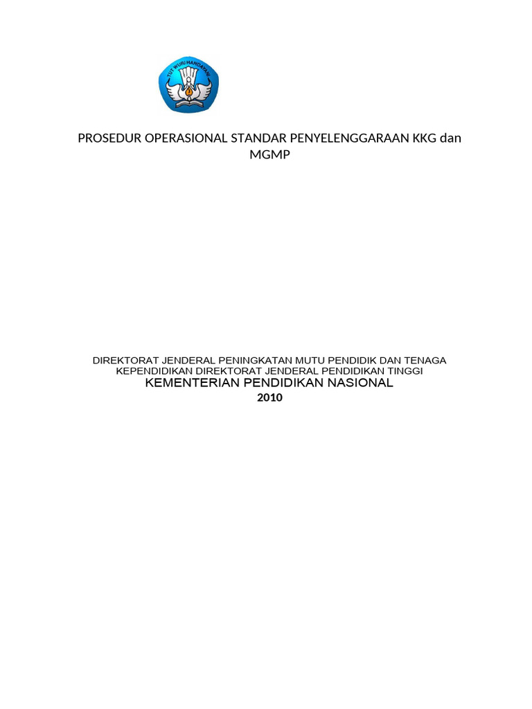 Format Pembentukan KKG | PDF
