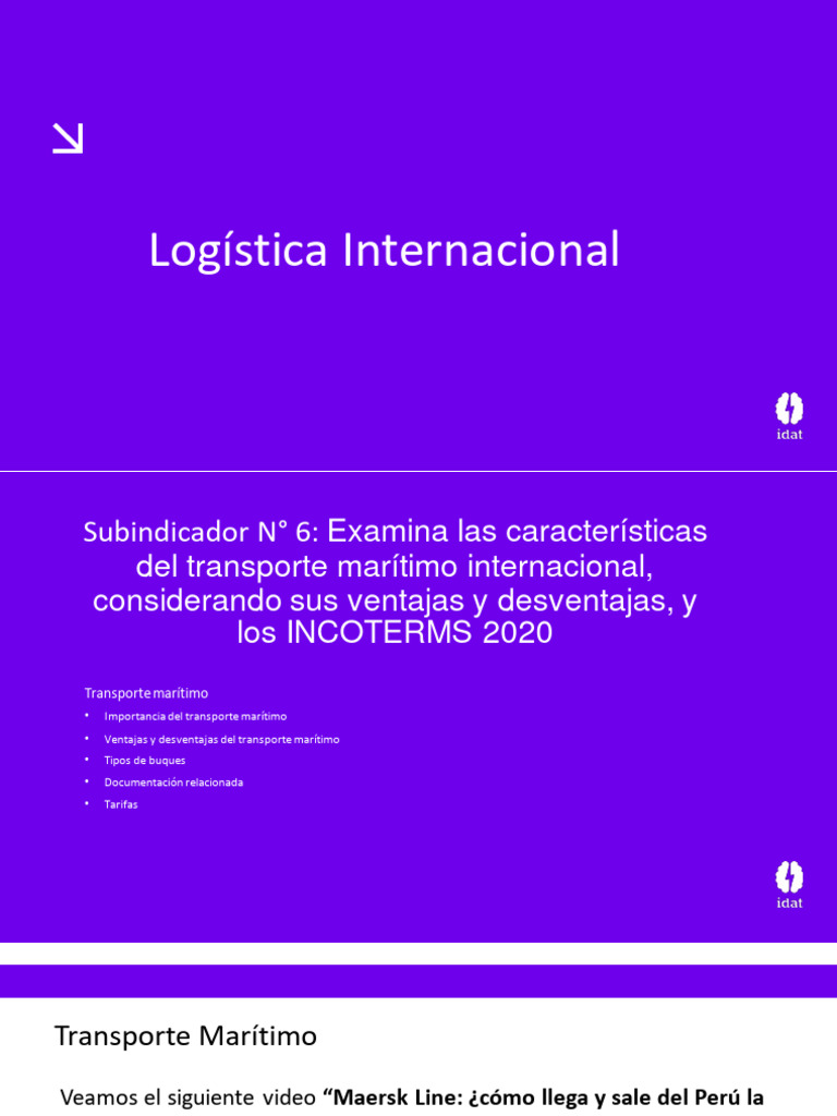 Diplomado GL Mod05 Sesión06 | PDF | Transporte | El comercio internacional