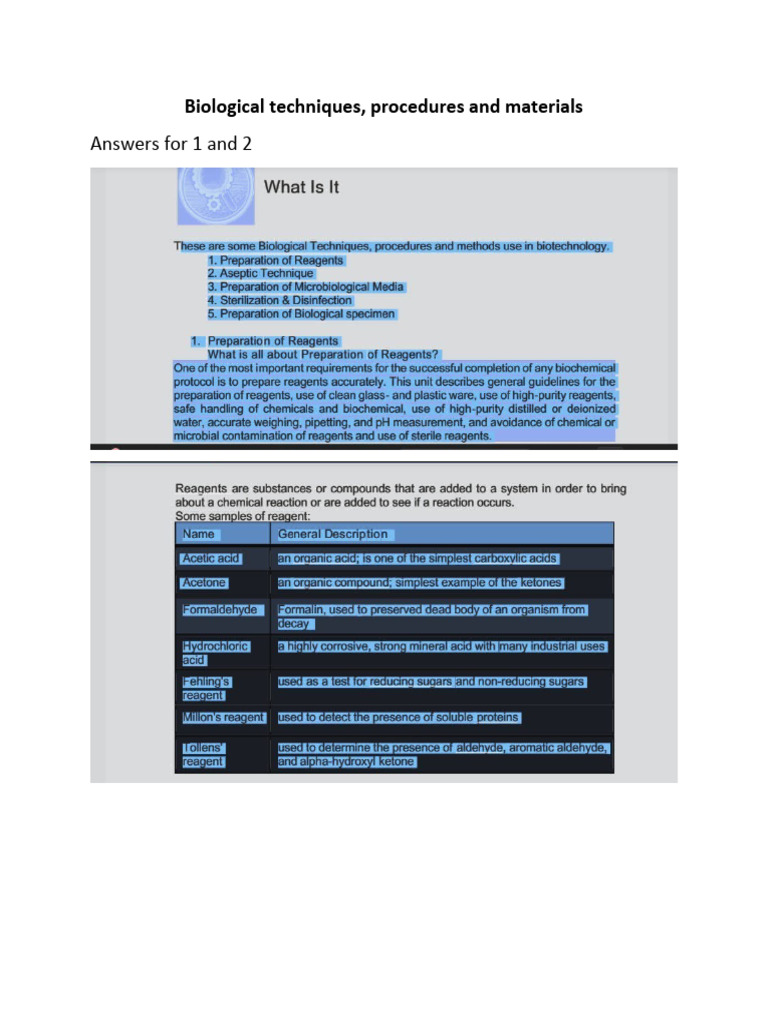 Bio Techniques | PDF
