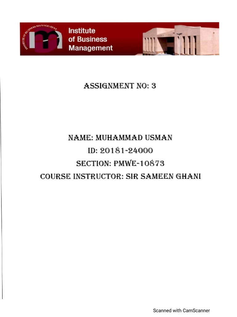 Assignmentt3 IBSA | PDF