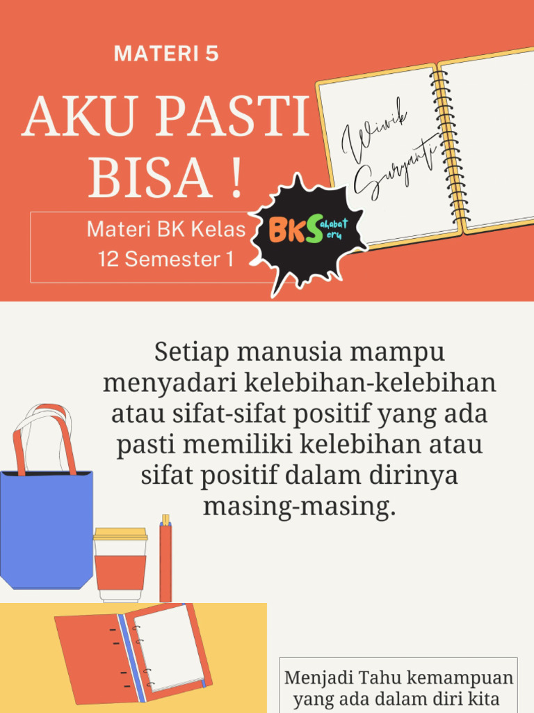 Materi 5 Aku Pasti Bisa! | PDF