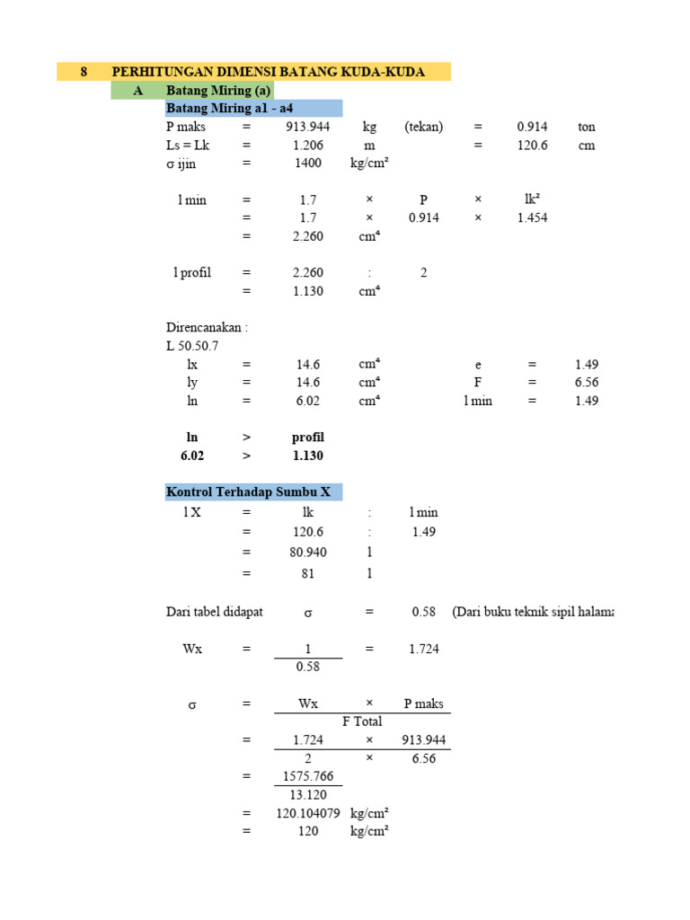 perhitungan bm | PDF