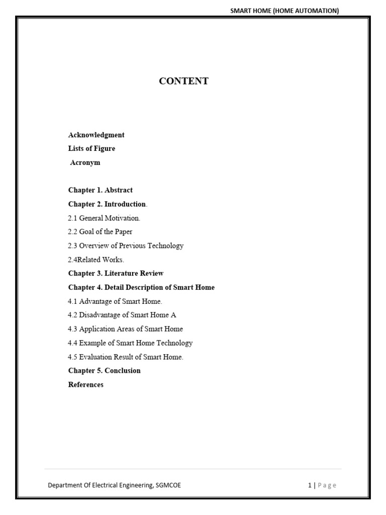 Final Seminar Report Akash Salavi | PDF | Home Automation | Internet Of Things